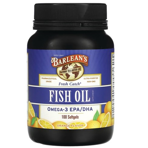 Barlean's Fish Oil 100 Softgels Orange Flavor : Target