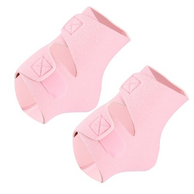 Unique Bargains Breathable Adjustable Ankle Support Braces 1 Pair Beige ...
