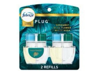 Febreze Luxe Plug Dual Refill Air Freshener - Rainforest - 1.75 Fl Oz ...