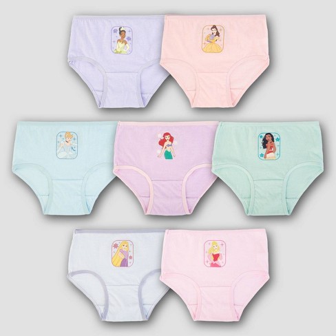 Toddler Girls' Disney Princess 7pk Bikini Underwear - 2t-3t : Target