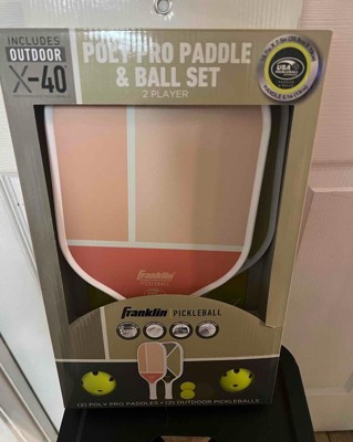 Franklin Sports 2 Player Poly Pro Pickleball Set With Balls - Pink ...