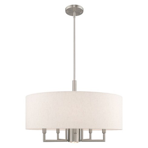 Livex Lighting Meridian 5 - Light Chandelier In Brushed Nickel : Target