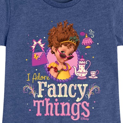 Girls' Fancy Nancy I Adore Fancy Things Fitted Short Sleeve Graphic T ...
