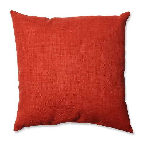 18"x18" Pure Shock Square Throw Pillow Red - Pillow Perfect: Indoor ...