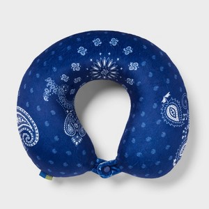 Americana Memory Foam Neck Pillow - Open Story™ Blue : Target