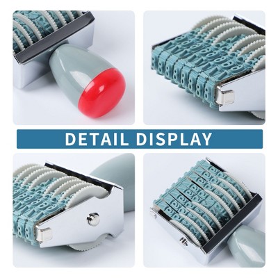 Unique Bargains Rubber 8 Digit Changeable Number Stamp 1 Pc : Target