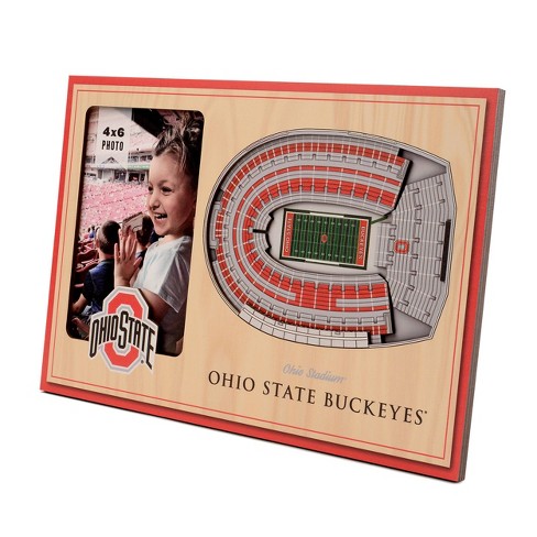 4" X 6" Ncaa Ohio State Buckeyes 3d Stadiumviews Picture Frame : Target