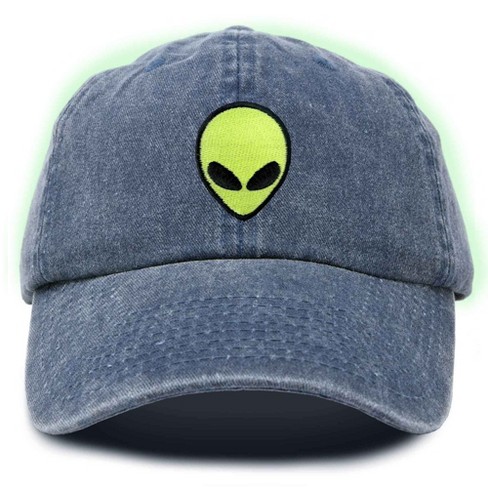 Dalix Alien Embroidered Ufo Dad Hat Cotton Baseball Cap Adjustable Mens ...