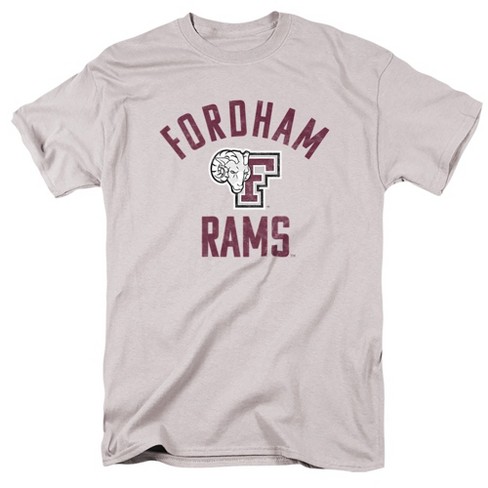 Fordham University Official Rams Logo Adult T Shirt, Silver, Large : Target