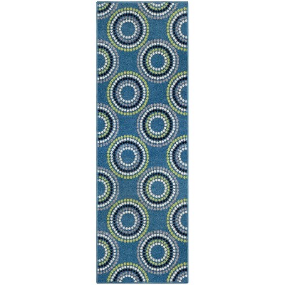 Well Woven Maggie Blue Modern Geometric Dots & Boxes Pattern Area Rug ...