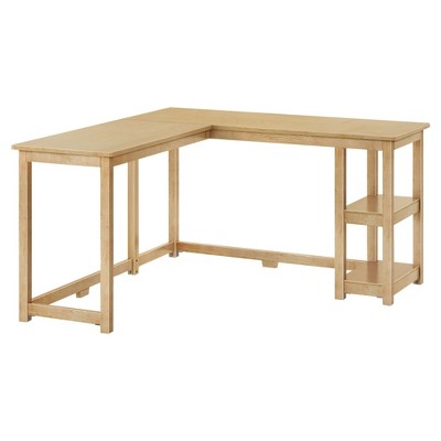 Max & Lily Solid Wood Desk, 40 Inch, Natural : Target