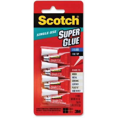 Scotch 4pk Single Use Super Glue : Target