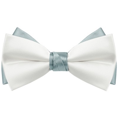 INSPIRE CHIC Men's Two Color Layered Adjustable Solid Color Bow Ties ...