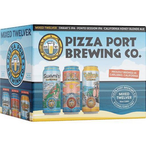 Pizza Port Hoppy Variety Beer Pack - 12pk/16 Fl Oz Cans : Target