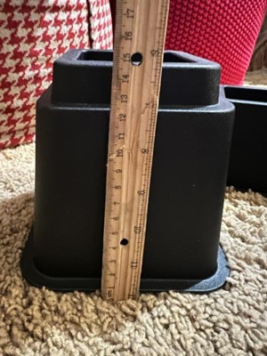 Adjustable Bed Risers - Heavy Duty Furniture Riser Set Of 4 In Heights ...