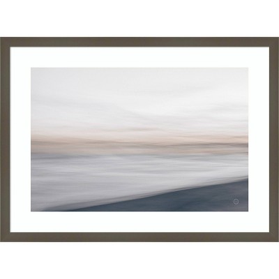 33" X 23" Waves Move Me I By Nathan Larson Framed Canvas Wall Art Print ...