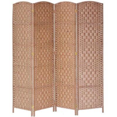 Costway 4 Panel Room Divider Screen Portable Folding 6 Ft Partition ...