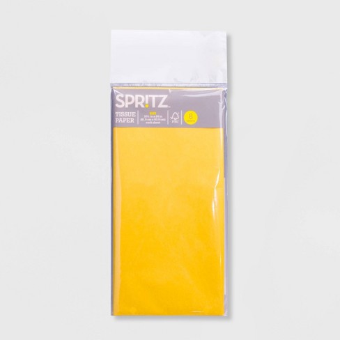 8ct Pegged Tissue Paper Yellow - Spritz™ : Target