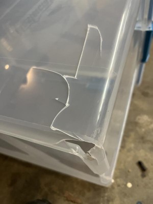 Sterilite 54 Qt Gasket Box, Stackable Storage Bin With Latching Lid And ...