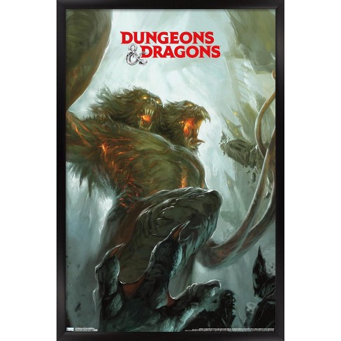 Trends International Dungeons And Dragons - Demogorgon Framed Wall ...
