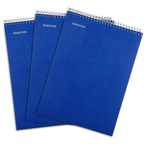 Mintra Top Bound Spiral Notebook (blue, College Ruled 3pk) : Target