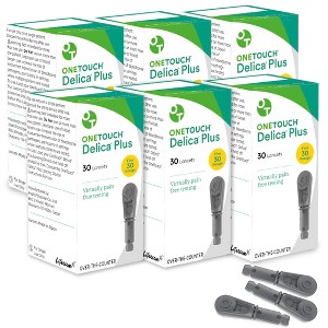 OneTouch Delica Plus Lancets - 180 Count-30G Lancets, Single Use, Blood ...