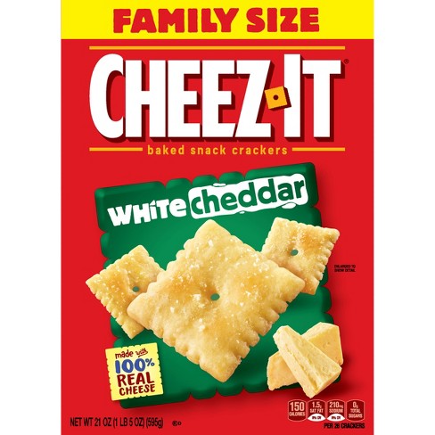 Cheez-It White Cheddar Baked Snack Crackers - 21oz : Target