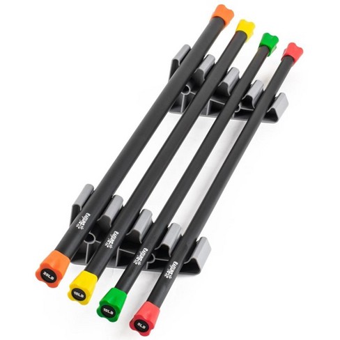 Bintiva Body Bar - Weighted Workout Bar Set - 5lb,10lb,15lb,20lb : Target