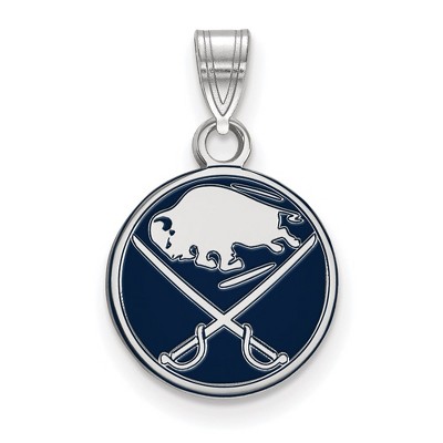 Black Bow Jewelry Sterling Silver Buffalo Sabres Nhl Small Pendant : Target