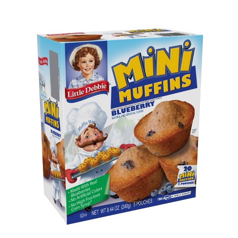 Little Debbie Blueberry Mini Muffin Pouches - 8.44oz/5ct : Target