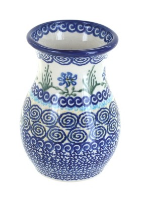 Blue Rose Polish Pottery Blue Tulip Medium Vase : Target