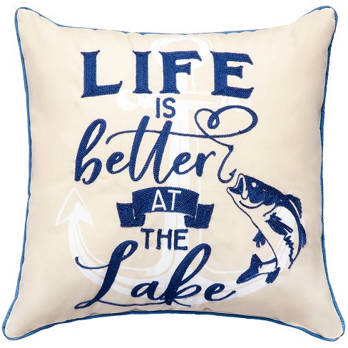 The Lakeside Collection Lake House Accent Pillows - Life At The Lake ...