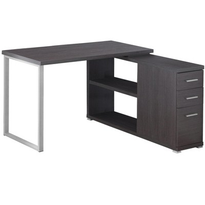 PAGED Simple Modern Wooden Computer Desk, L Shaped Home Office Desk ...