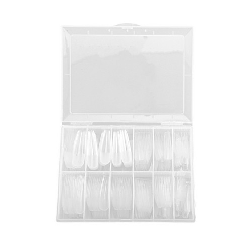 Unique Bargains Women's Full Coverage Nails Tips Xxl Clear 1 Set : Target