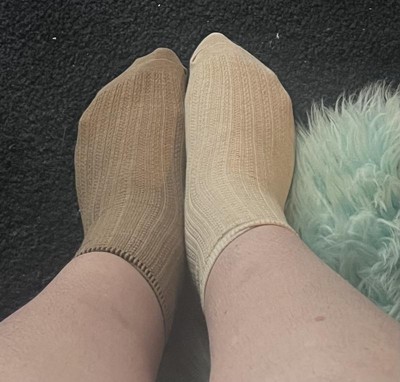 Women's 3pk Pointelle Stitch Ankle Socks - Universal Thread™ Brown ...