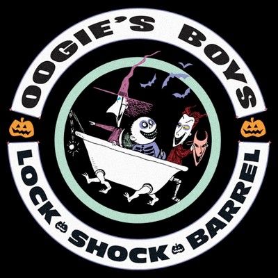 Men's The Nightmare Before Christmas Oogie's Boys Lock Shock Barrel T ...