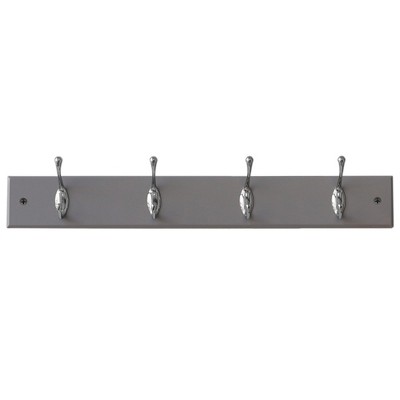 Home Basics 4 Double Hook Wall Mounted Hanging Rack : Target