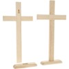 Juvale 2 Pack Unfinished Easter Wooded Cross Crucifix Home Decor ...