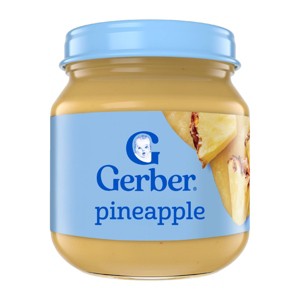 Gerber Non-GMO Baby Food Stage 2 Pineapple Puree Jar - 4oz: Infant 0-12 ...