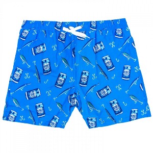 Mens Busch Light Fishing Day Swim Board Shorts - Large : Target