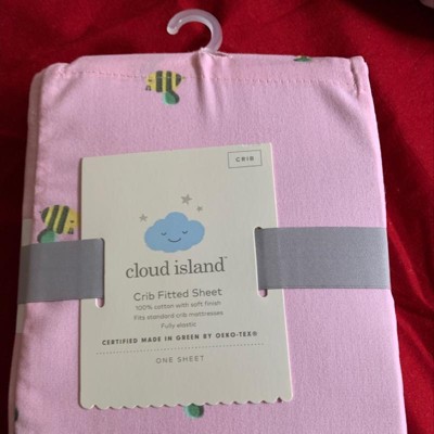 Fitted Crib Sheet Honeybees - Cloud Island™ Pink : Target
