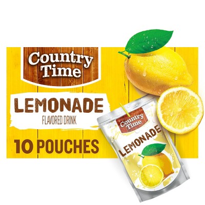 Country Time Lemonade - 10pk/6 Fl Oz Pouches : Target