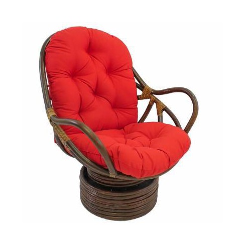 Swivel Rocker With Twill Cushion Red - International Caravan: Modern ...