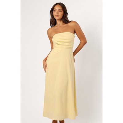 Kenna Strapless Maxi Dress - Butter Yellow L : Target