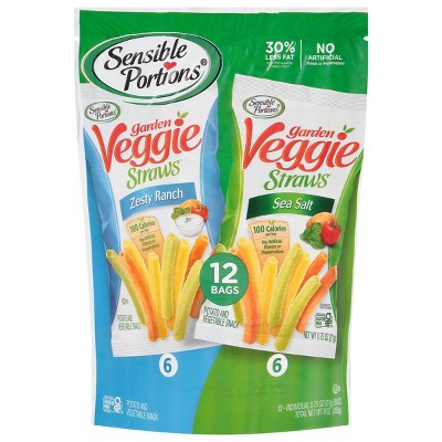 Sensible Portions Veggie Straws Variety Pack - 12ct : Target
