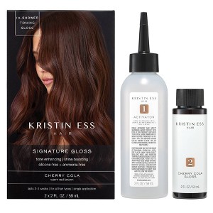 Kristin Ess Hair Gloss in Cherry Cola for Warm Red Brown Hair - Semi ...