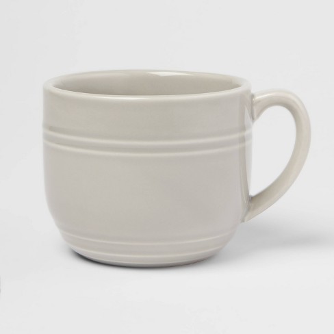 15oz Stoneware Westfield Mug Gray - Threshold™ : Target