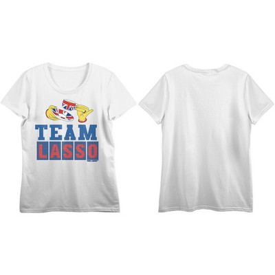 Ted Lasso Tv Series Cup Of Tea Team Lasso Juniors White Crop T-shirt-xs ...