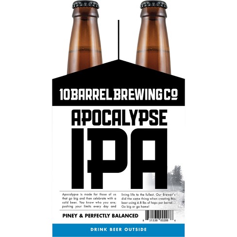 10 Barrel Apocalypse Ipa Beer - 6pk/12 Fl Oz Bottles : Target
