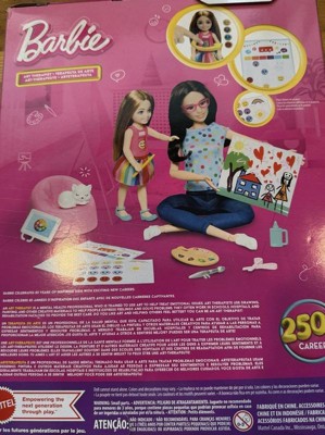 Barbie Art Therapy Playset With 2 Dolls, Pet & Accessories, Shirt On ...